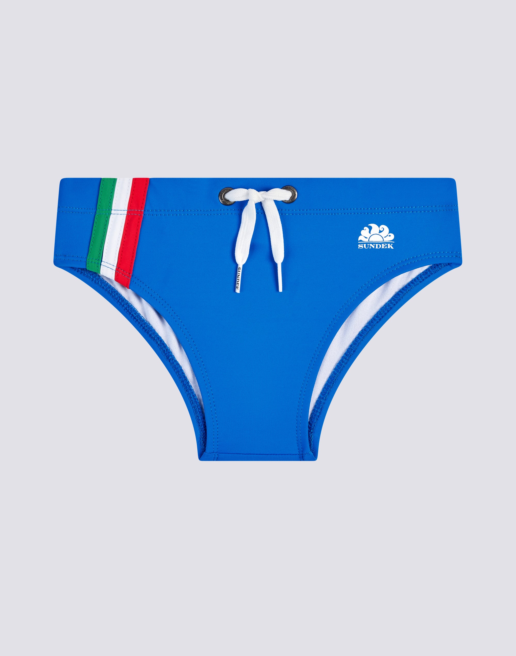 Sundek children's swim briefs with tricolour B313SSL3000-A2203 – SUNDEK