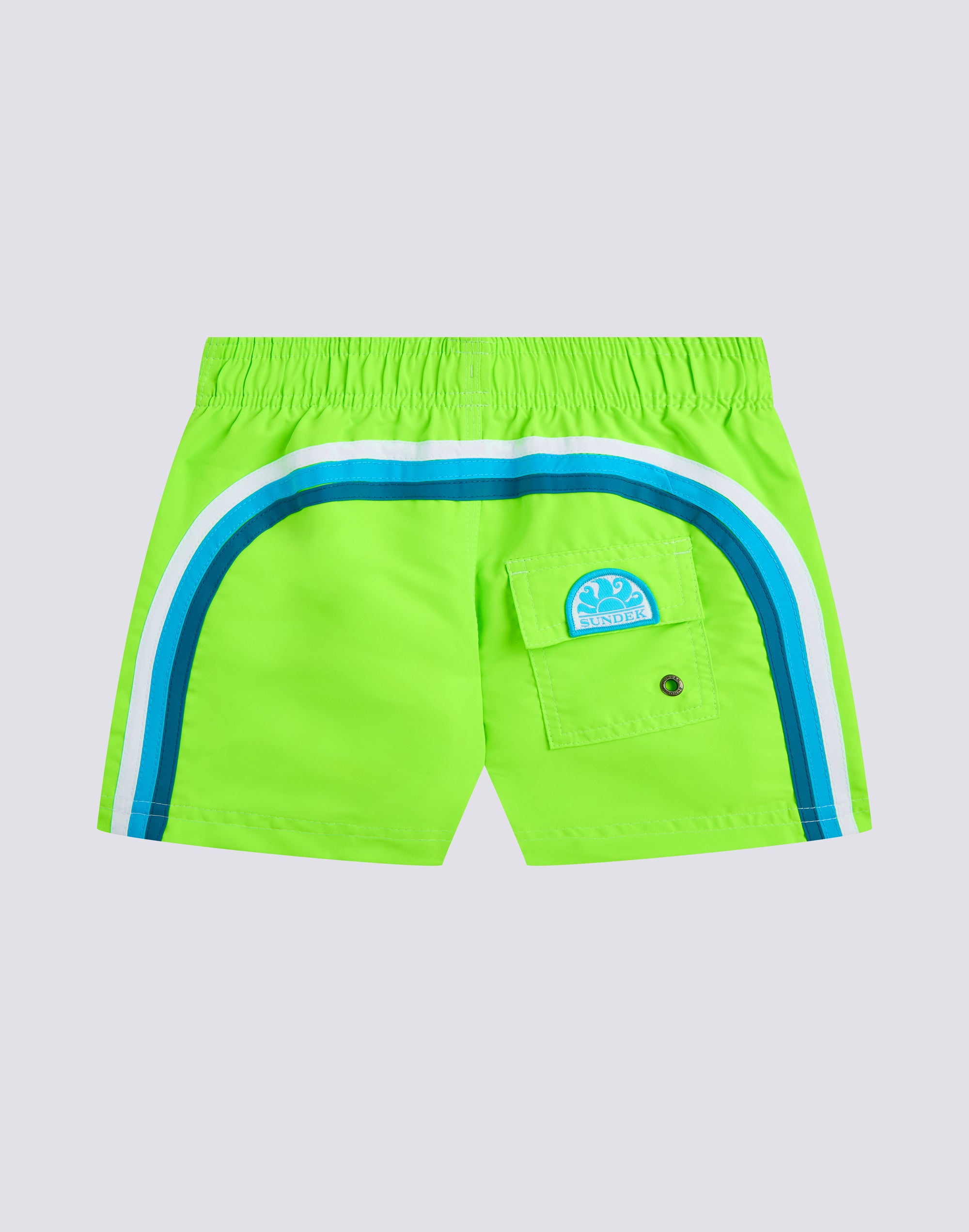 Sundek BOY’S SWIMSHORTS SHORT ELASTICATED WAIST ICONIC TAFFETA ...