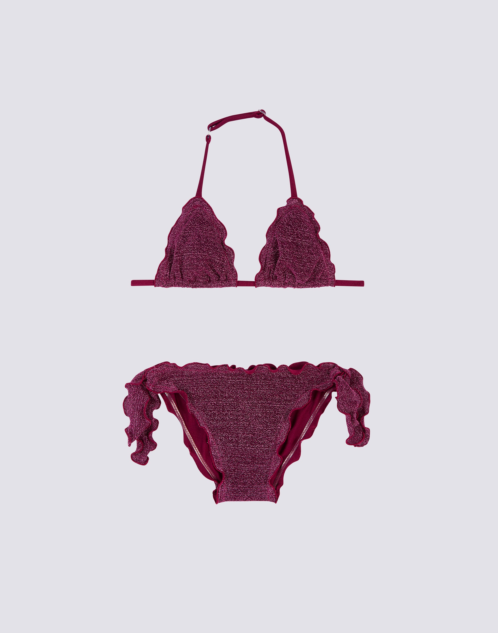 Sundek mini magnolia bikini with triangle top and slip with bows ...