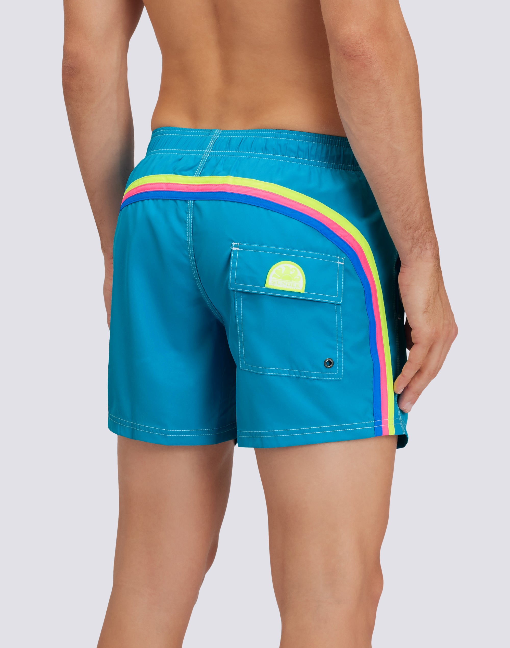 Sundek short swimsuit elastic waist recycled polyester repreve ...
