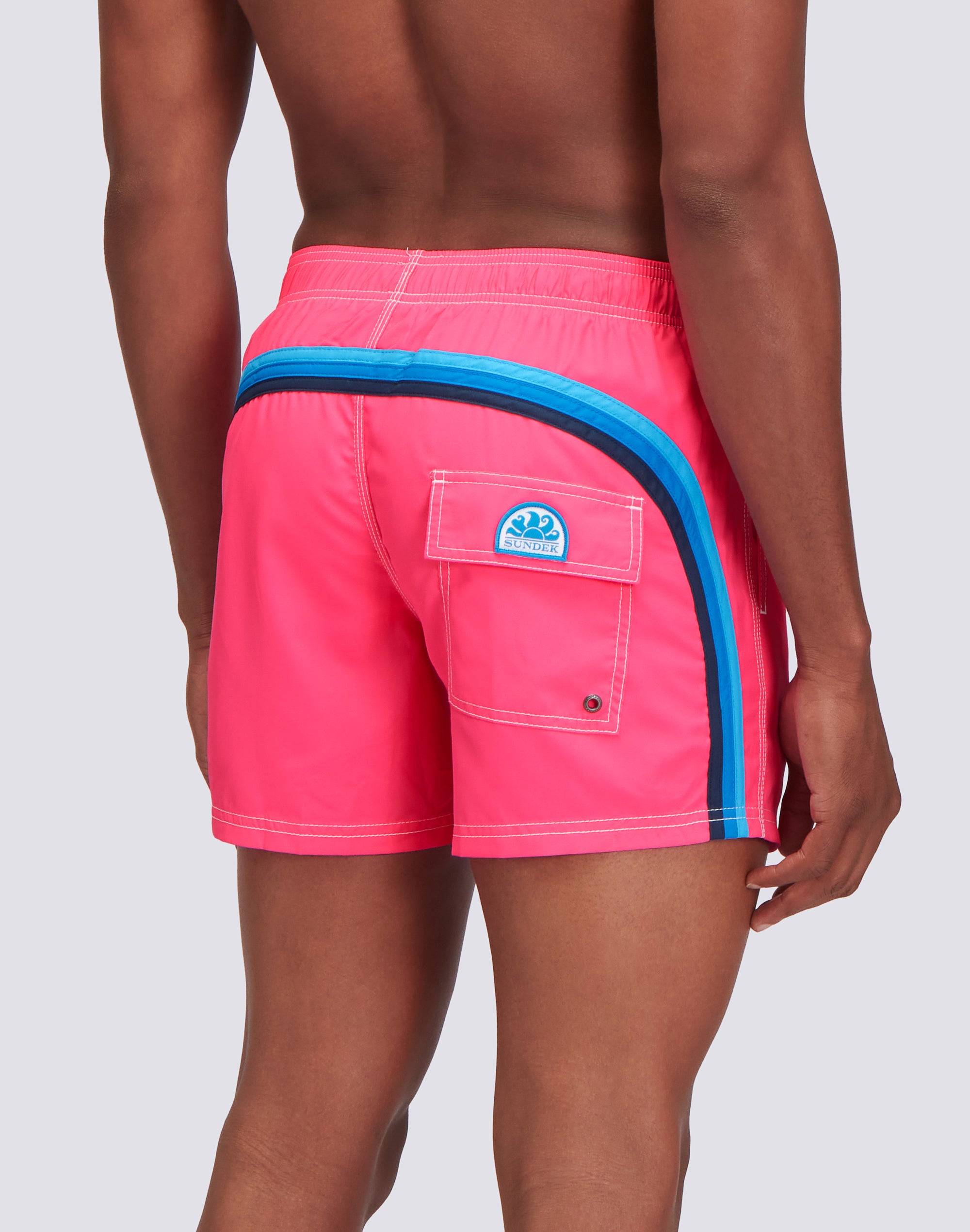 Sundek short swimsuit elastic waist recycled polyester repreve ...