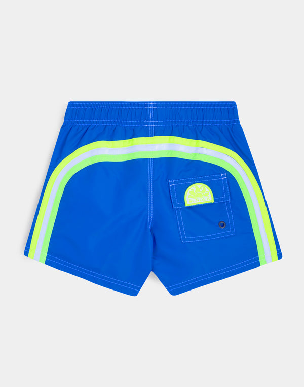 Sundek BOY’S SWIMSHORTS SHORT ELASTICATED WAIST ICONIC TAFFETA ...
