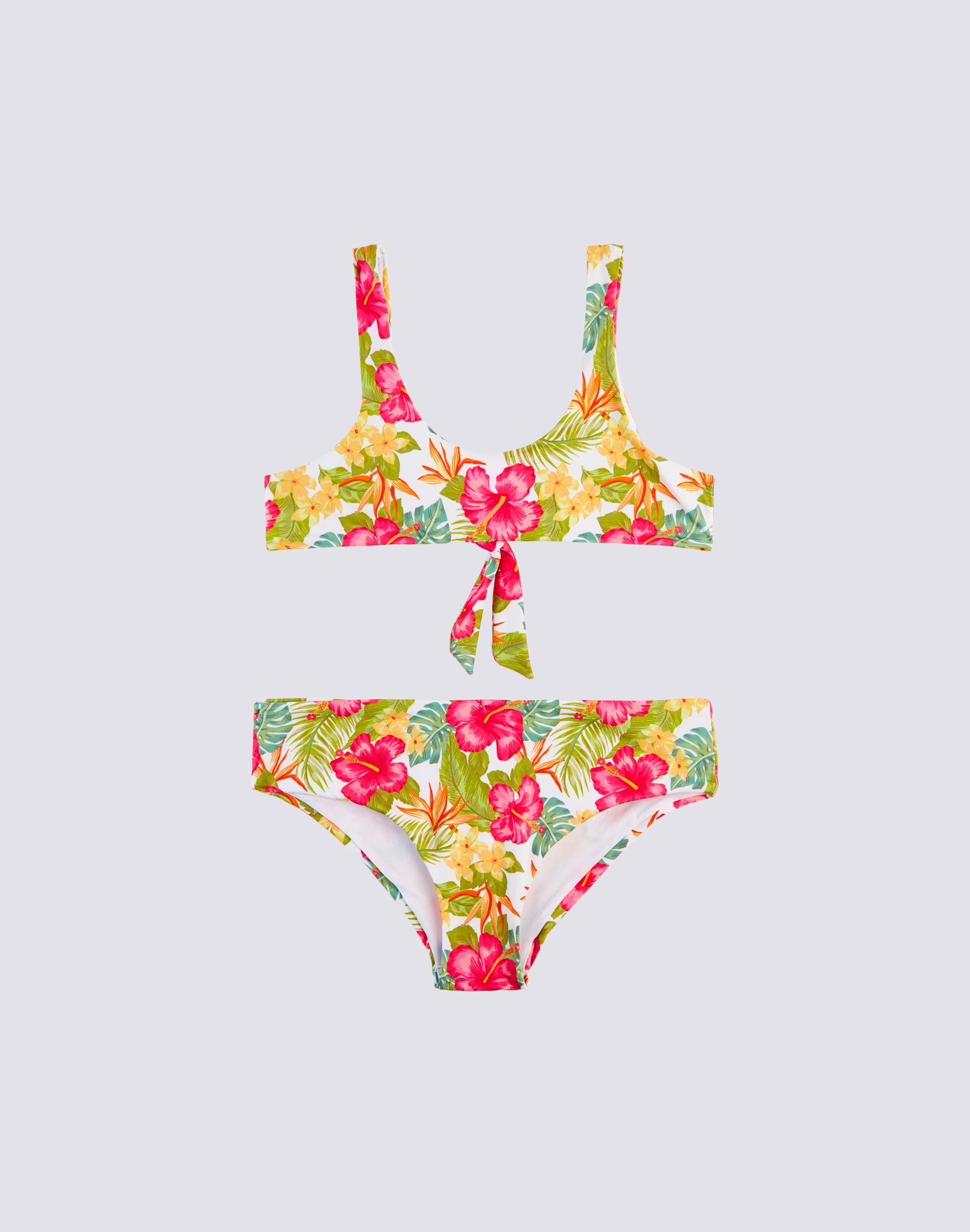 Girls' Printed Bikini Sets: Floral, Checks, Stripes – Page 2 – SUNDEK