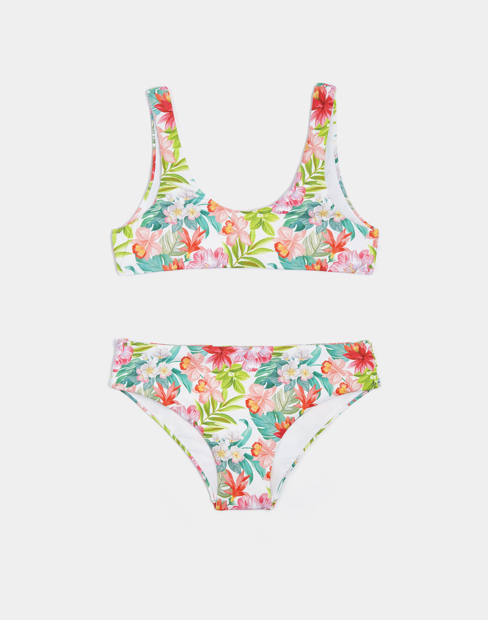 Girls' Printed Bikini Sets: Floral, Checks, Stripes – Page 2 – SUNDEK